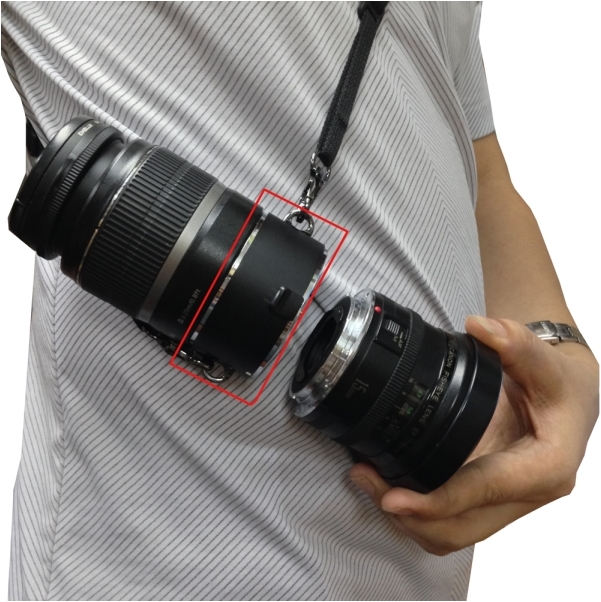 Objektivholder med reim - Til Nikon