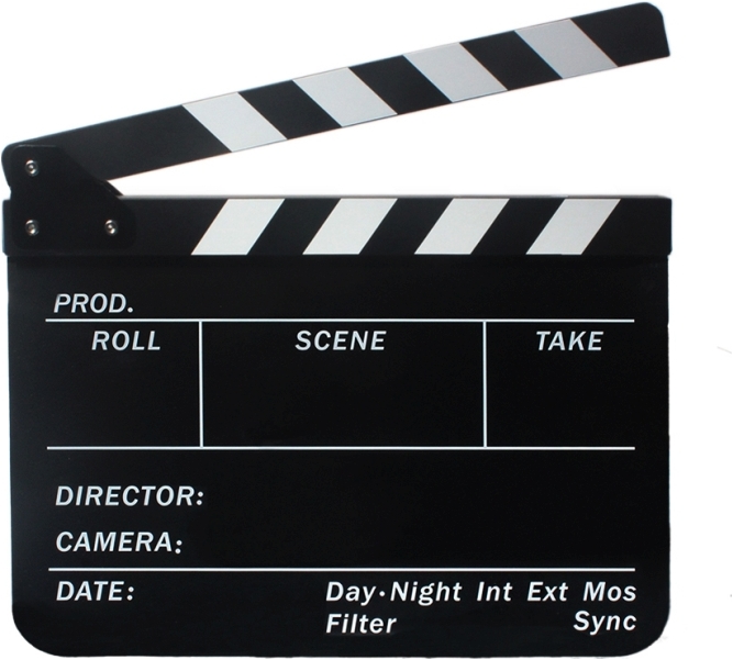 Filmklapper 30x25 cm